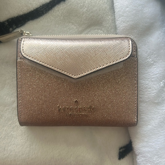 kate spade | Accessories | Kate Space Wallet Sparkly Rose Gold | Poshmark